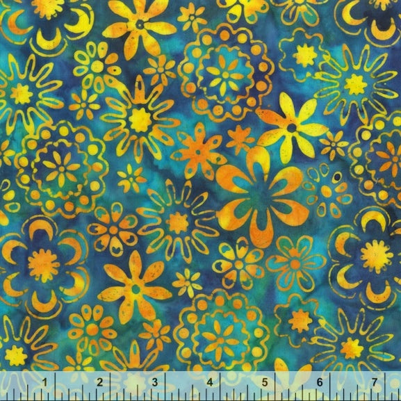 Jdj - Peacock Jacqueline de Jonge 3169Q-X Peacock Batik Cotton – Windham Fabrics