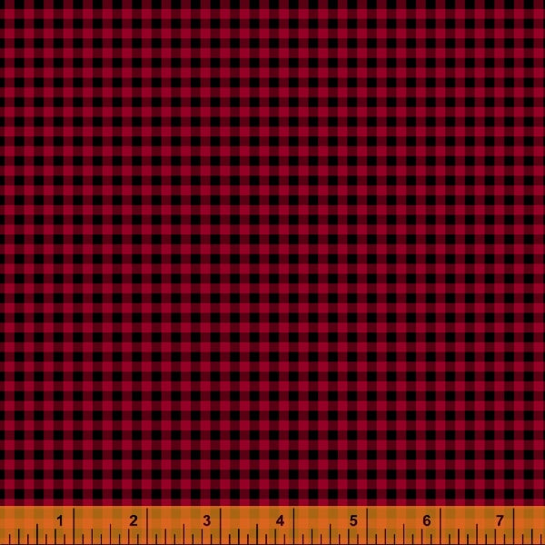 Lumber Jack & Jane Whistler Studios 52468-4 Red Lumberjack Gingham Cot – Windham Fabrics