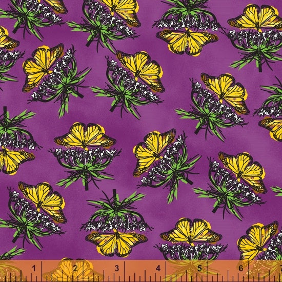 Our House Natalie Barnes 52787-6 Violet Queen Annes Lace Cotton – Windham Fabrics