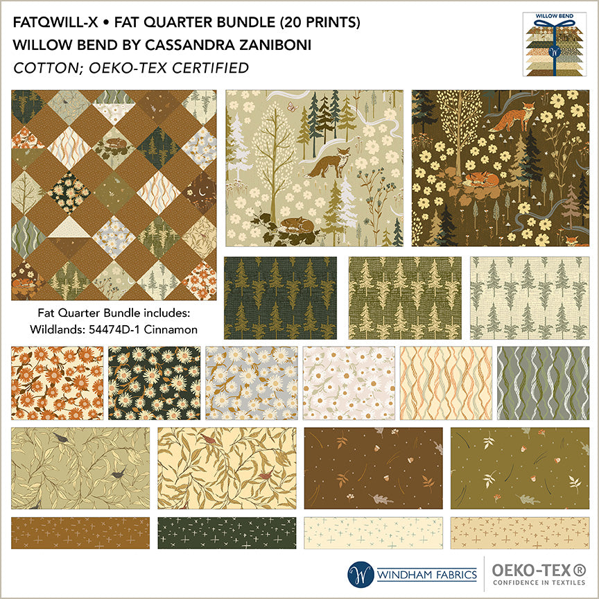Willow Bend Cassandra Zaniboni FATQWILL-X Multi Cotton – Windham Fabrics