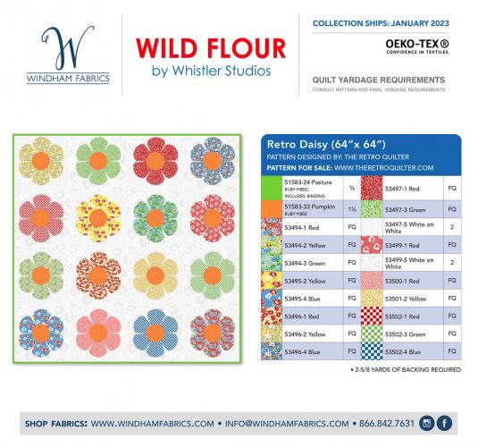Retro Daisy (64" x 64") – Windham Fabrics