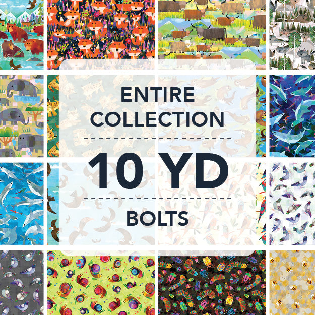 Animal Kingdom Gareth Lucas 10YDANIM-X Multi 10Yd Assortment Cotton ...