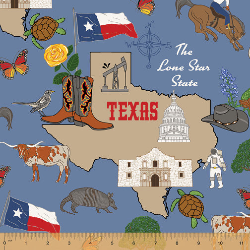 State Cotton Sophia Santander 48531-X Multi The Lone Star State Cotton ...