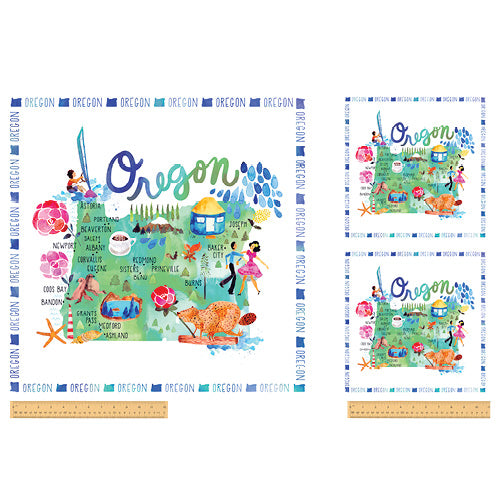 State Cotton Sara Franklin 51612P-X Multi Oregon Panel Cotton – Windham ...