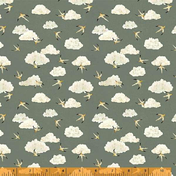 Land And Sea Katherine Quinn 53279D-2 Stormy Seabirds And Clouds Cotto ...