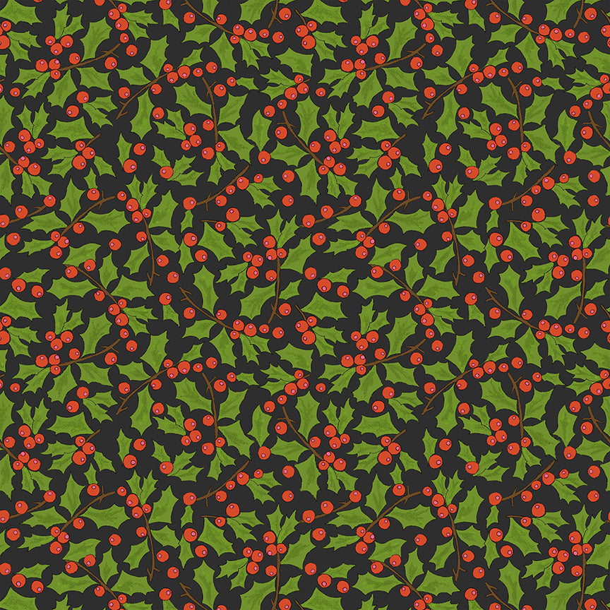 Jolly Collage Laura Heine 55220-5 Licorice Berries Cotton – Windham Fabrics