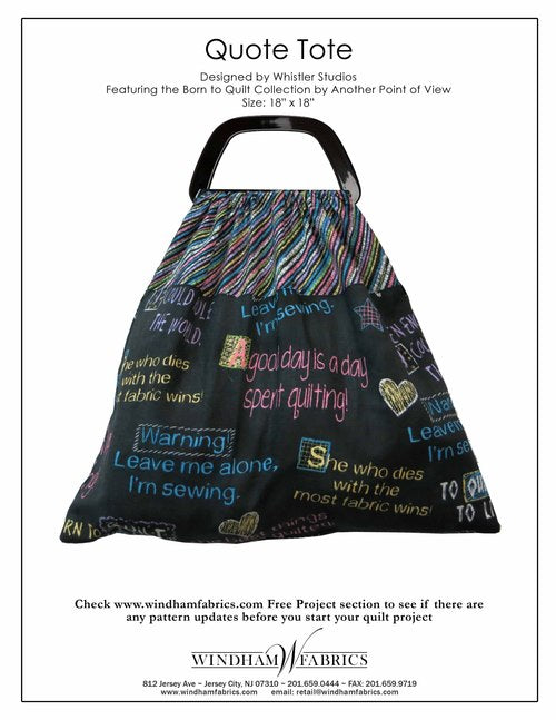 Quote Tote – Windham Fabrics