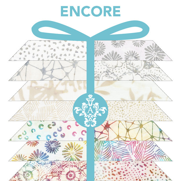 Encore Whistler Studios ENCOREFATQ-X Multi Fat Quarter Bundle Batik Co ...