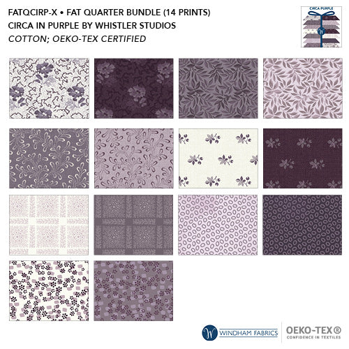 Circa: Purple Whistler Studios FATQCIRP-X Multi Fat Quarter Bundle Cot ...