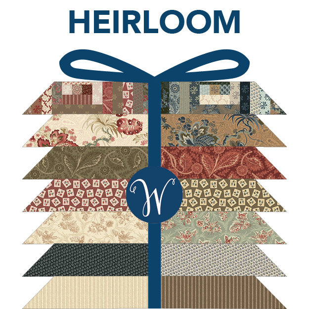 Heirloom Jeanne Horton FATQHEIR-X Multi Fat Quarter Bundle Cotton ...