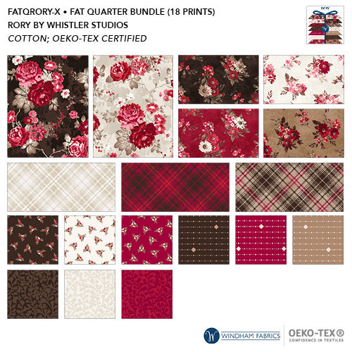 Rory Whistler Studios FATQRORY-X Multi Fat Quarter Bundle Cotton ...