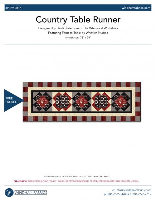 Country Table Runner – Windham Fabrics