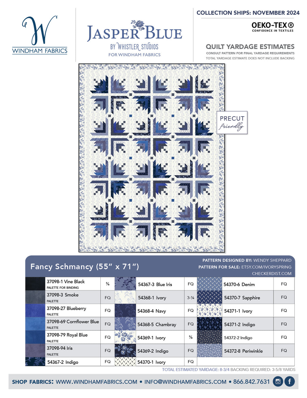 Jasper Blue – Windham Fabrics