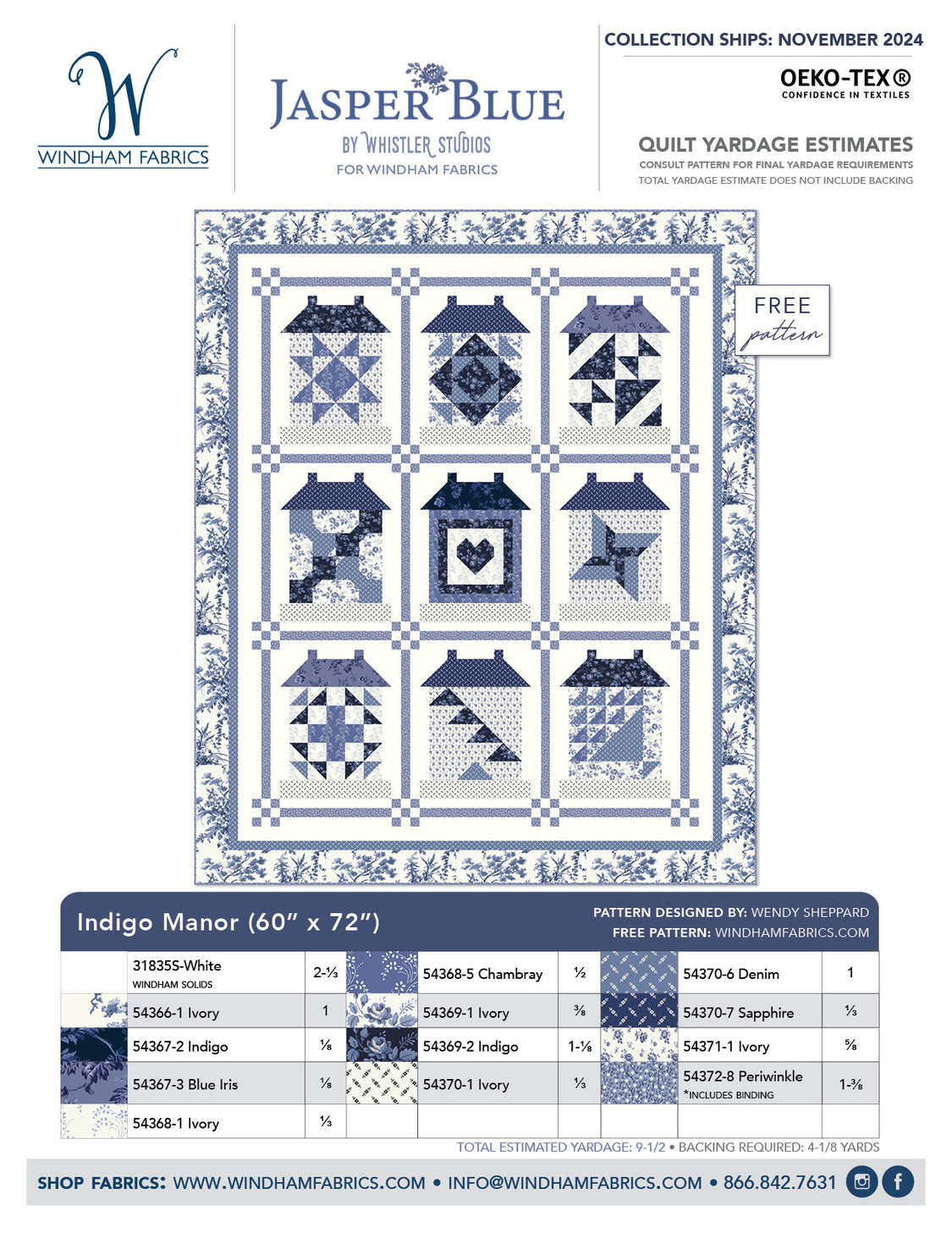 Jasper Blue – Windham Fabrics