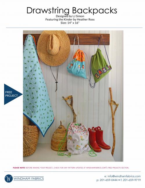 Drawstring Backpack – Windham Fabrics