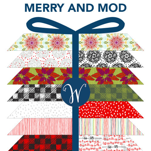 Merry & Mod Natalie Barnes MERRFATQ-X Multi Fat Quarter Bundle Cotton ...