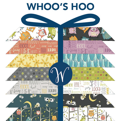 Whoo's Hoo Terri Degenkolb WHOOFATQ-X Multi Fat Quarter Bundle Cotton ...