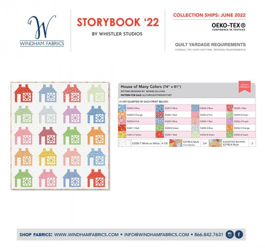 House of Many Colors (74 x 81) Storybook 22 – Windham Fabrics
