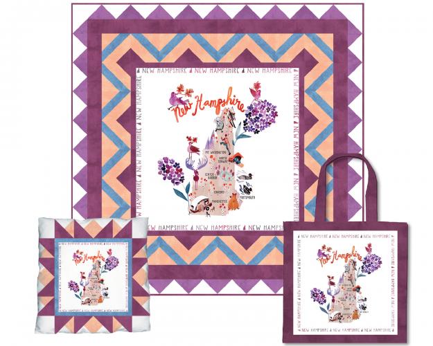New Hampshire State Panel (Quilt, Pillow & Tote) – Windham Fabrics