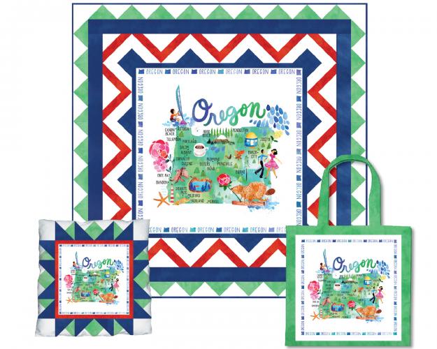 Oregon State Panel (Quilt, Pillow & Tote) – Windham Fabrics