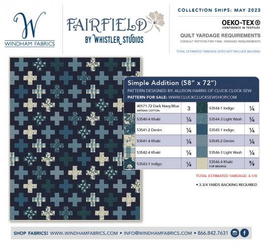 Simple Addition (58" x 72") – Windham Fabrics