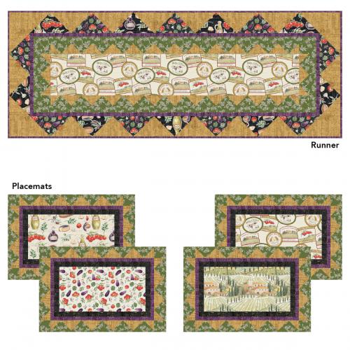 Tuscan Table Runner and Placemats – Windham Fabrics